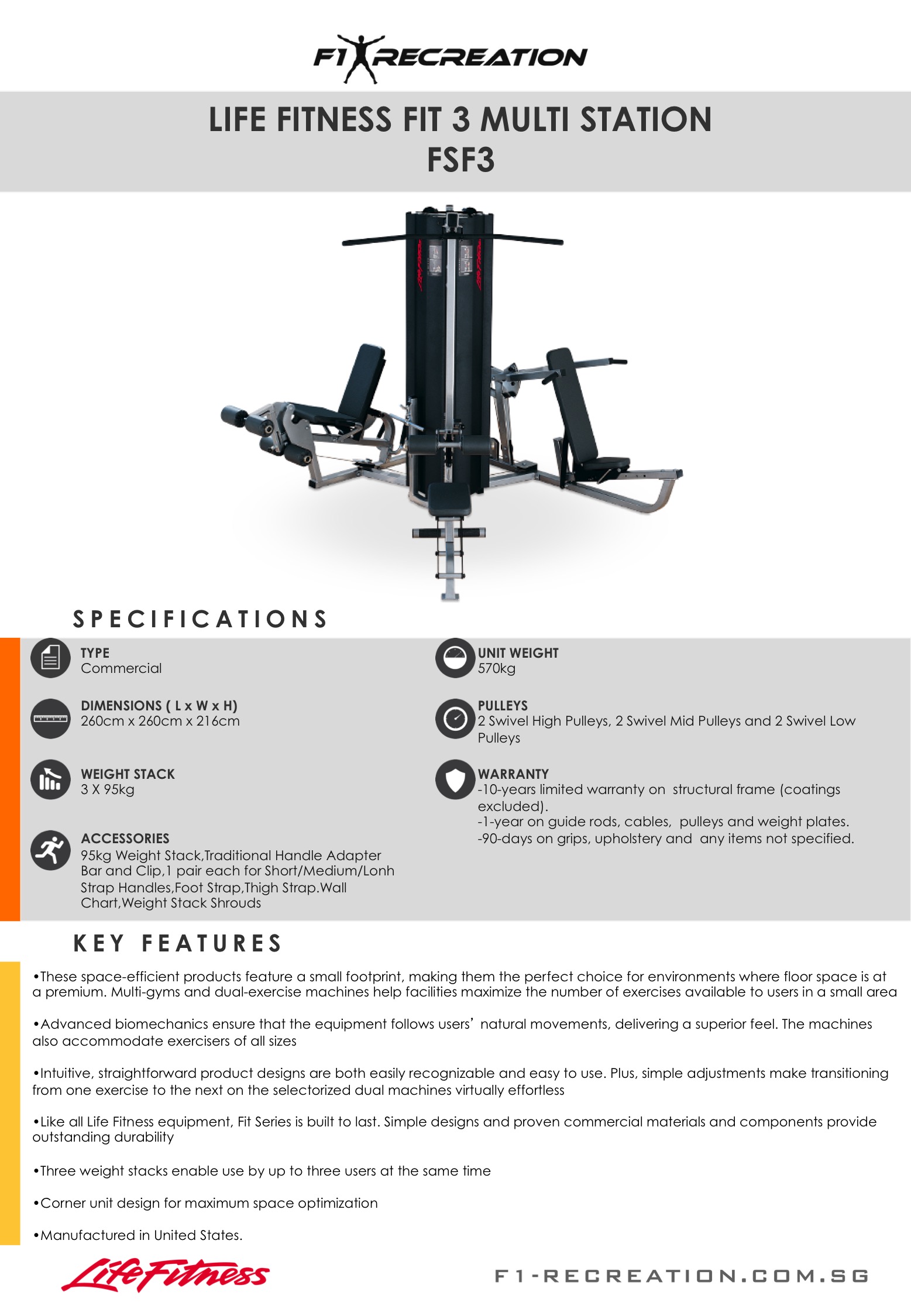 Life Fitness Fit3 Multi Gym Parts | Reviewmotors.co